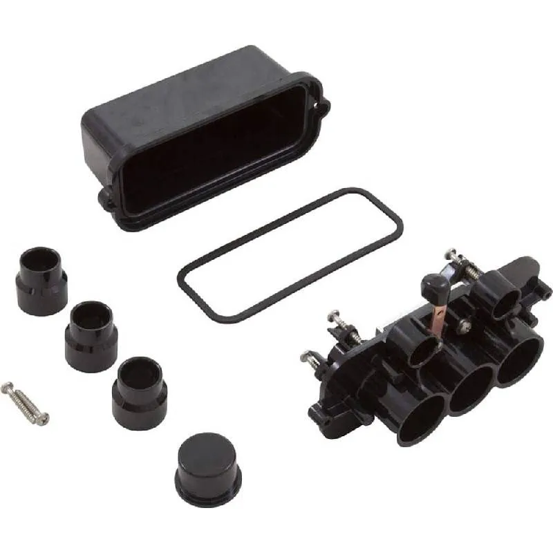 Intermatic PJB2175 Black Plastic 3-Hole Junction Box - www.toppoolmart.com